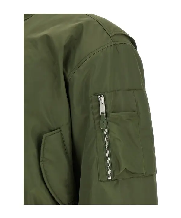 ENTIRE STUDIOS Zip-up Bomber Jacket - Green