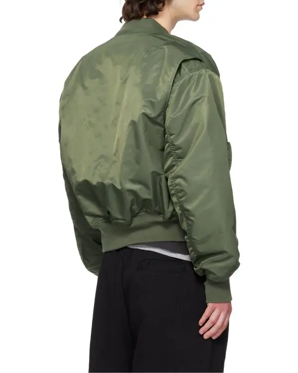ENTIRE STUDIOS Zip-up Bomber Jacket - Green