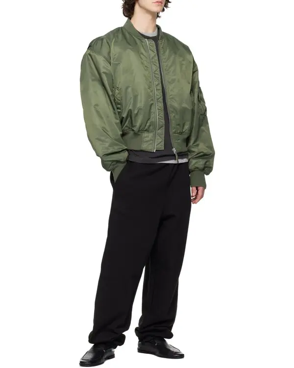 ENTIRE STUDIOS Zip-up Bomber Jacket - Green
