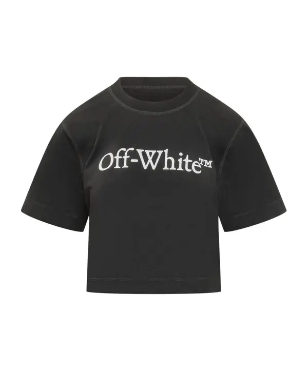 Off-White Logo Printed Crewneck T-shirt - Black