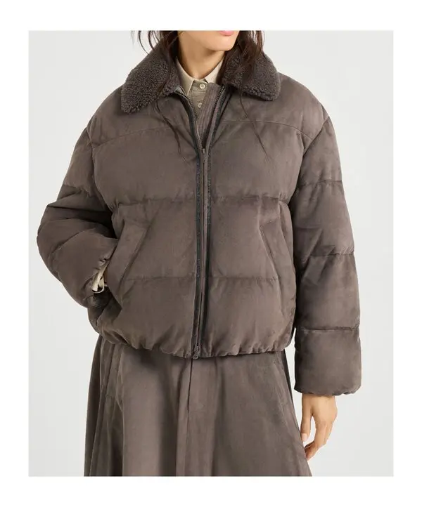 Brunello Cucinelli Monili Detail Down Jacket