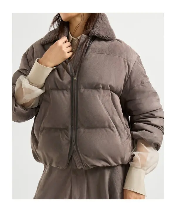 Brunello Cucinelli Monili Detail Down Jacket