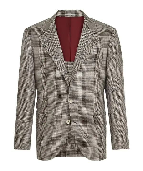 Brunello Cucinelli Check Blazer