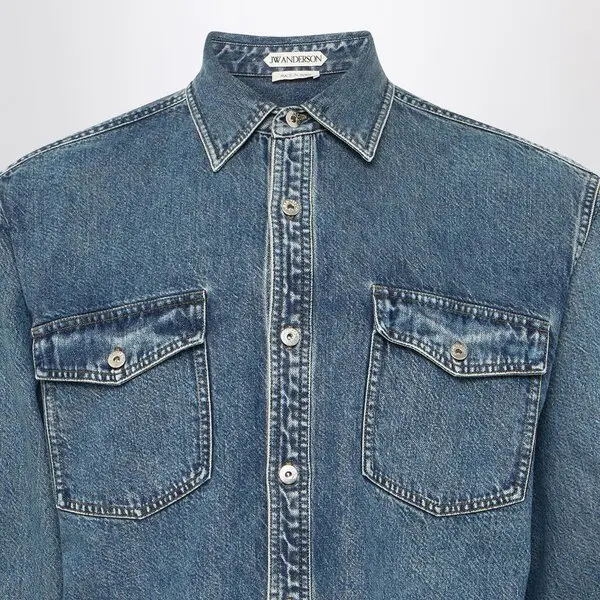 J.W.ANDERSON Jw Anderson Logo Patch Denim Shirt