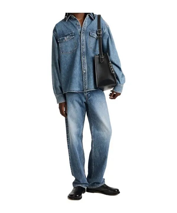 J.W.ANDERSON Jw Anderson Logo Patch Denim Shirt