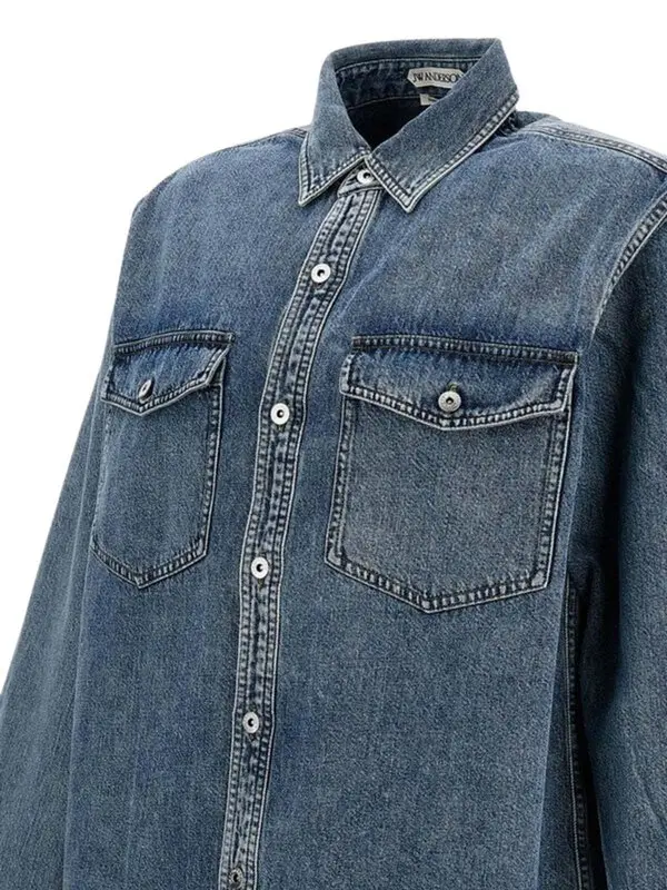 J.W.ANDERSON Jw Anderson Logo Patch Denim Shirt