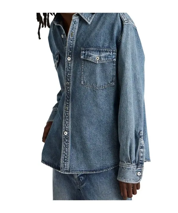 J.W.ANDERSON Jw Anderson Logo Patch Denim Shirt