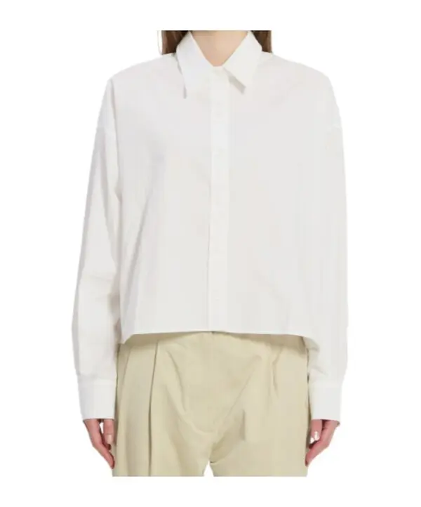 THE FRANKIE SHOP Arlen Boxy Shirt - White