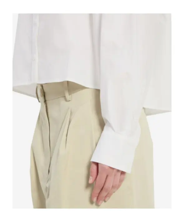 THE FRANKIE SHOP Arlen Boxy Shirt - White