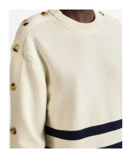 J.W.ANDERSON Jw Anderson Buttoned Sleeve Breton Jumper