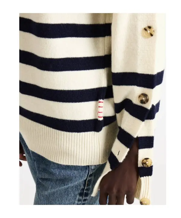 J.W.ANDERSON Jw Anderson Buttoned Sleeve Breton Jumper