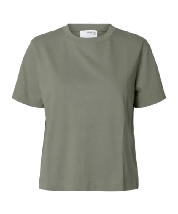 SELECTED Boxy T-shirt - Vetiver
