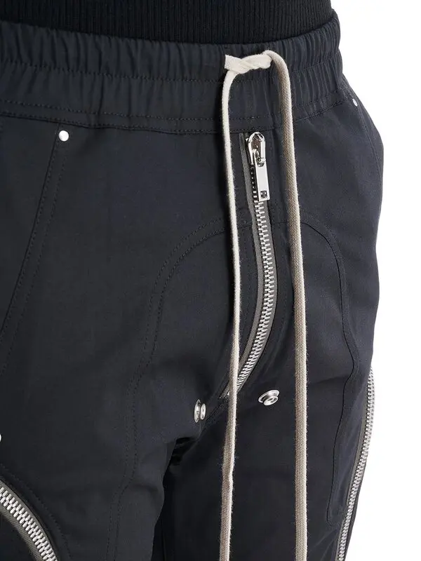 Rick Owens Bauhaus Zip-detail Cargo Trousers - Black