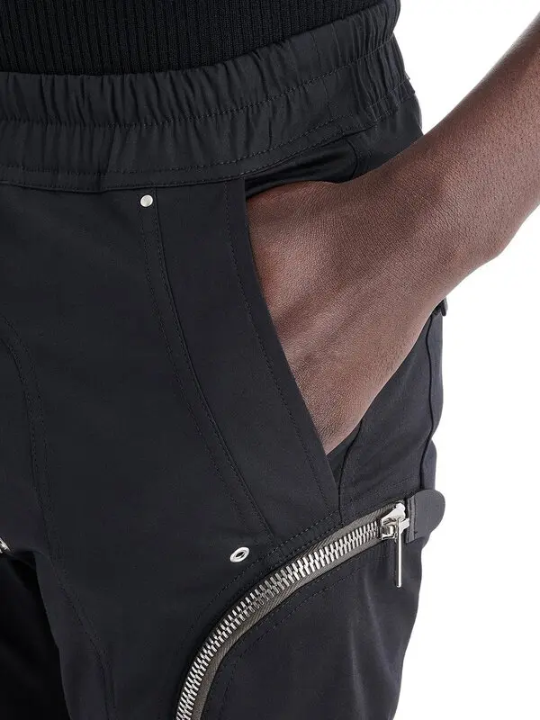 Rick Owens Bauhaus Zip-detail Cargo Trousers - Black