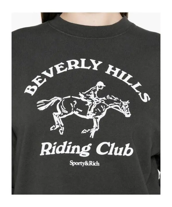 SPORTY  RICH Sporty & Rich Crewneck Long Sleeve Sweatshirt