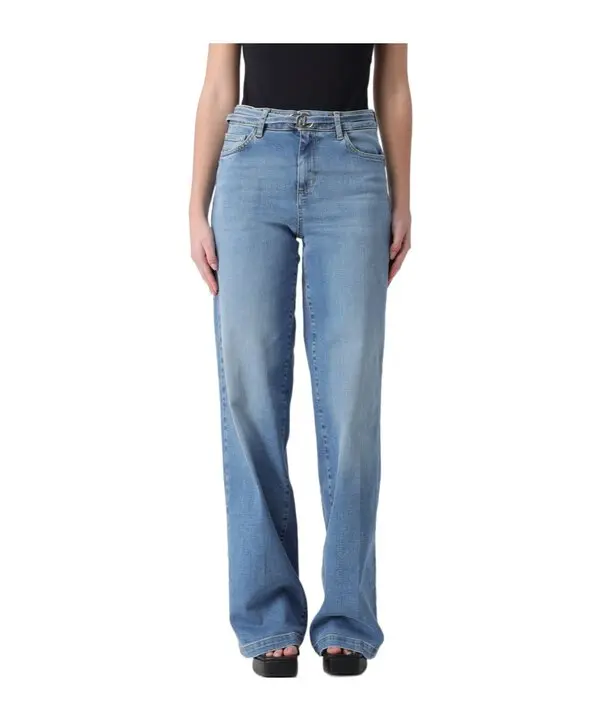 Liu Jo Belted Straight-leg Jeans
