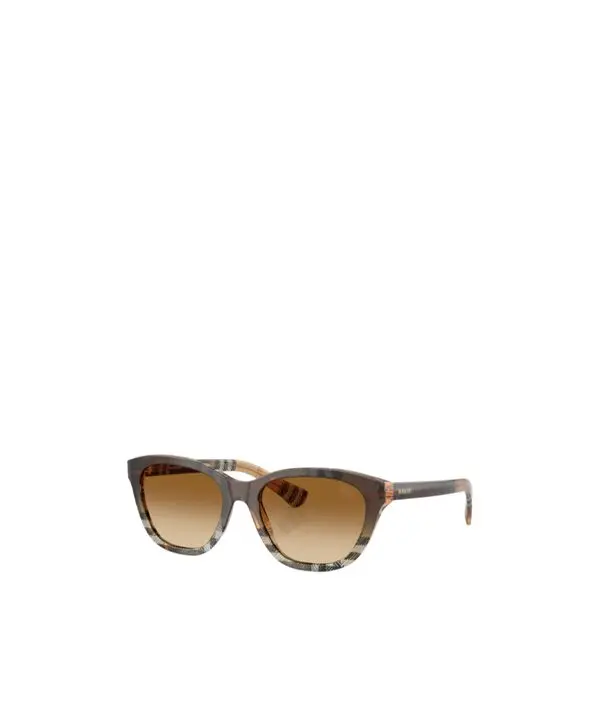 Burberry Geometric Frame Sunglasses - Brown