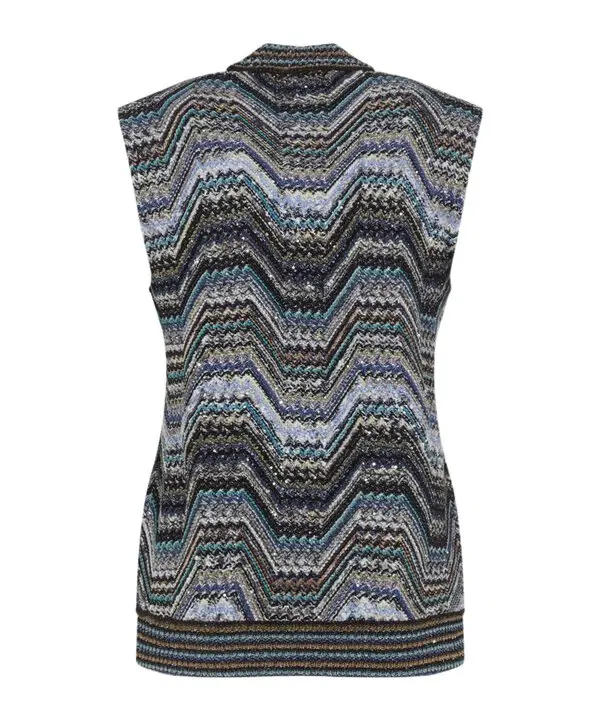 Missoni Zigzag Buttoned Knitted Jacket