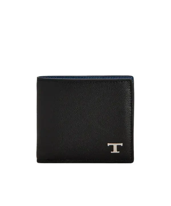 TOD'S Logo-plaque Bi-fold Wallet - Black
