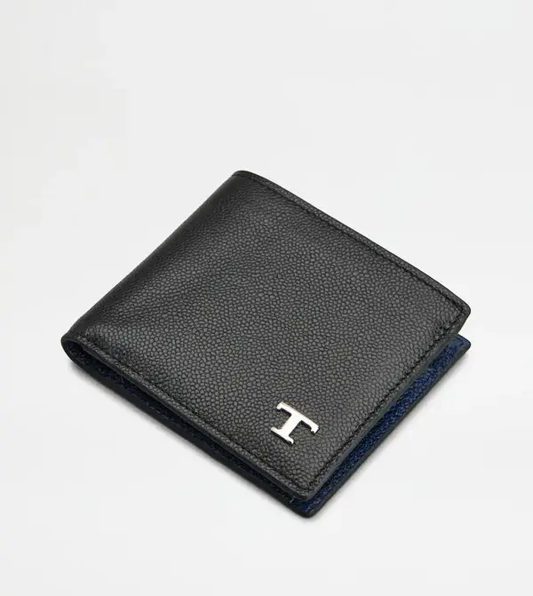 TOD'S Logo-plaque Bi-fold Wallet - Black