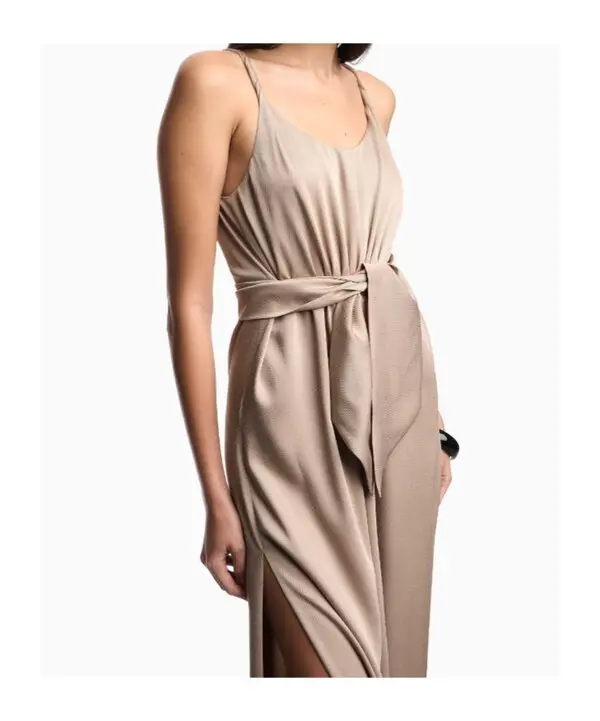Emporio Armani Bow Waist Maxi Dress