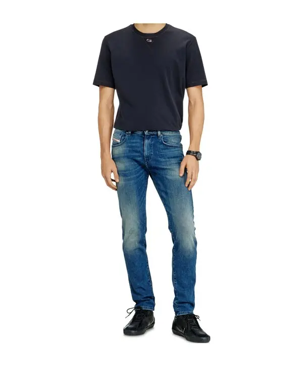 DIESEL® 2019 D-strukt Logo Jeans - Medium Blue