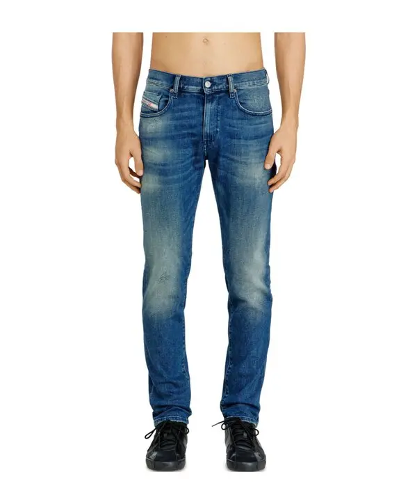 DIESEL® 2019 D-strukt Logo Jeans - Medium Blue
