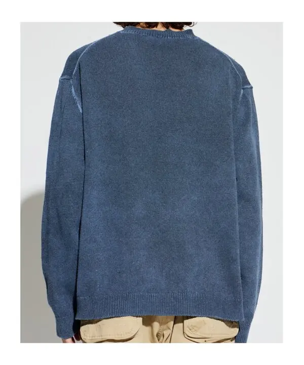 Dsquared2 Embroidered Pocket Knitted Sweater - Blue