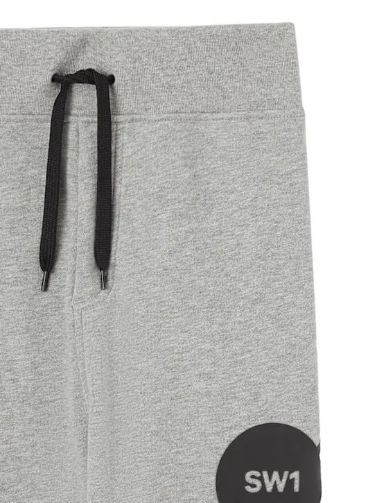 Burberry Printed Cotton Sweatpants With Drawstring Waist