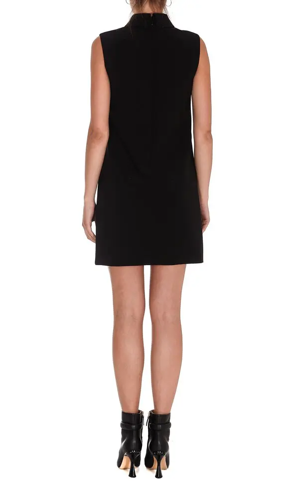 Moschino Sleeveless Collared Dress With Logo Detail