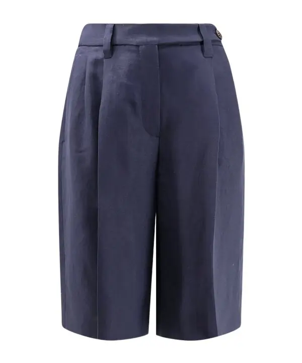 Brunello Cucinelli Fluid Twill Sartorial Bermuda Shorts - Blue