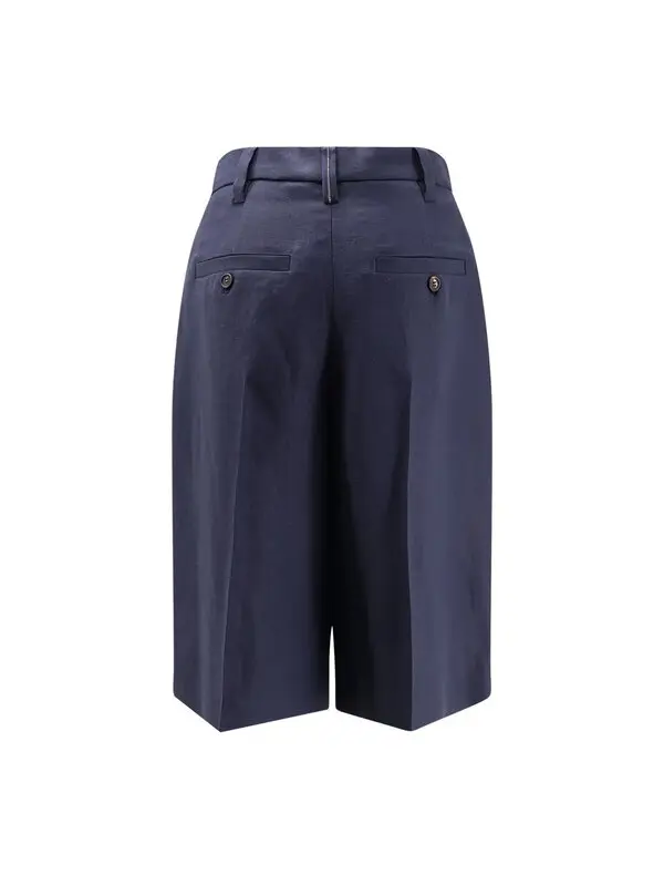 Brunello Cucinelli Fluid Twill Sartorial Bermuda Shorts - Blue