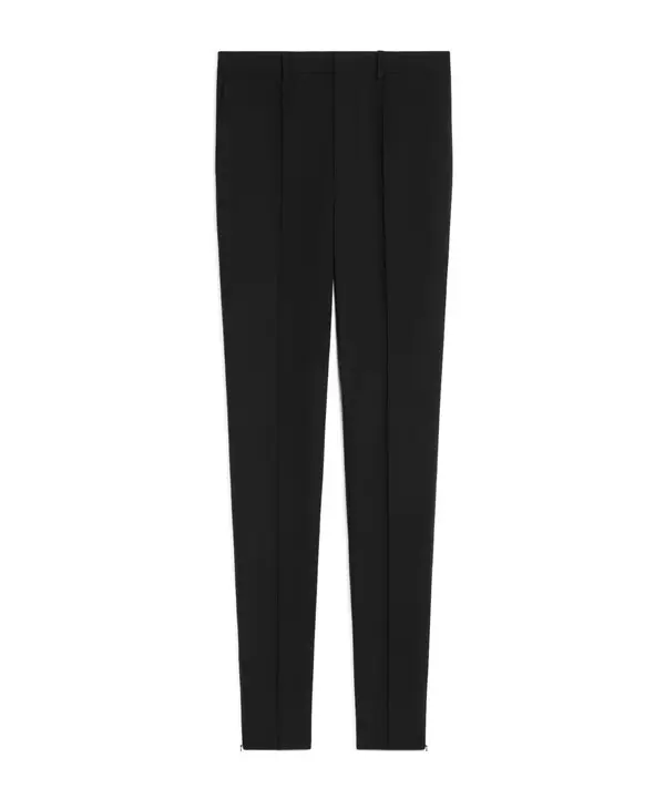 Celine Slim Trousers In Stretch Wool Gabardine