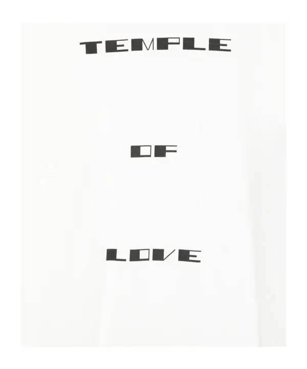 Rick Owens Temple Jumbo T-shirt - Opal/black