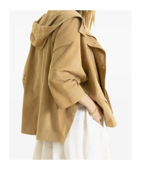 Eleventy Hooded Buttoned Jacket