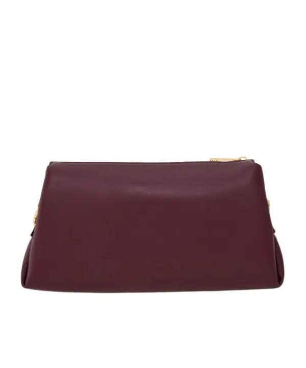 FERRAGAMO Gancini Chain Mini Shoulder Bag - Plum