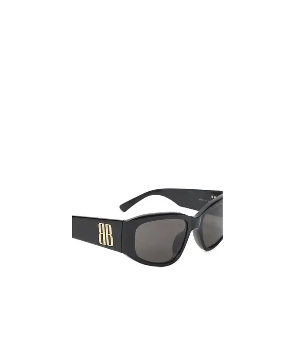 Balenciaga Rectangle Frame Sunglasses - Black