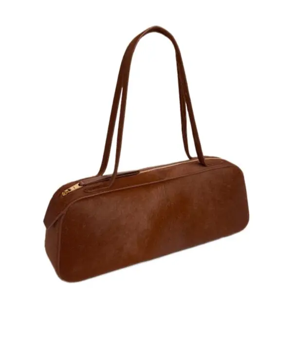 Khaite Simona Ponyhair Shoulder Bag - Brown