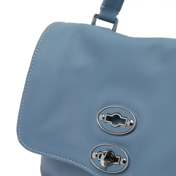 ZANELLATO Postina Saeta Baby Tote Bag With Twist Hook Closure - Blue