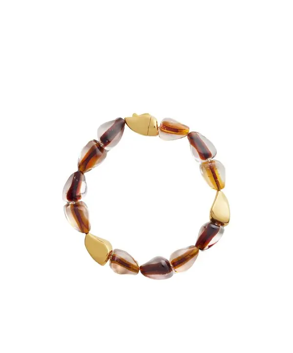 Bottega Veneta Prisma Necklace - Toffee
