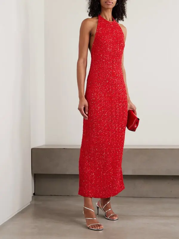 Tove Colette Sequin Maxi Dress
