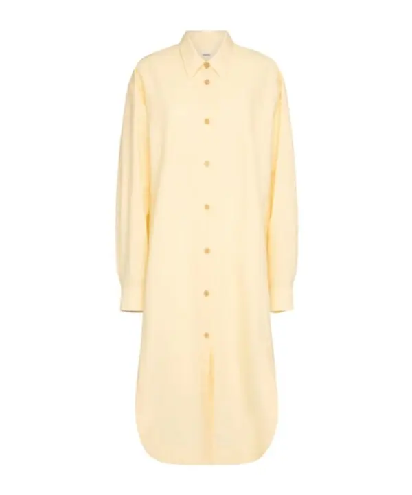 Khaite Gloria Cotton Shirt Dress