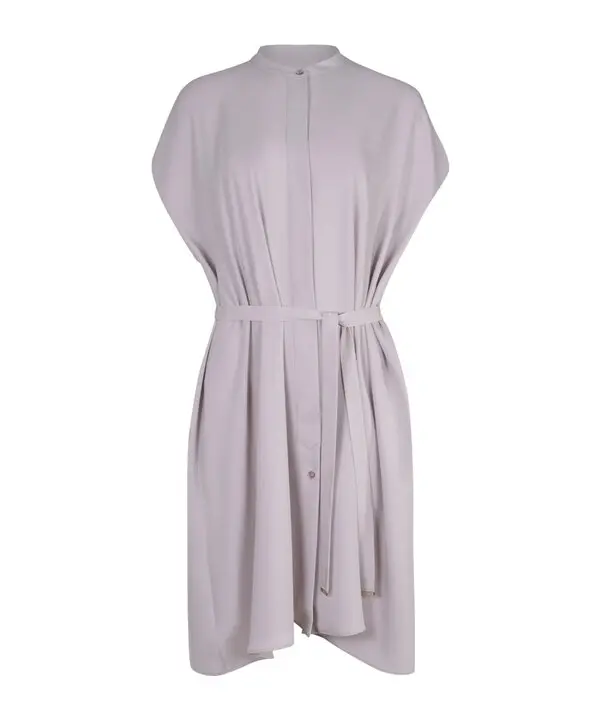 Herno Belted Cap-sleeve Dress