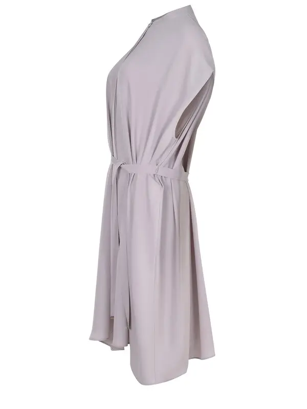 Herno Belted Cap-sleeve Dress