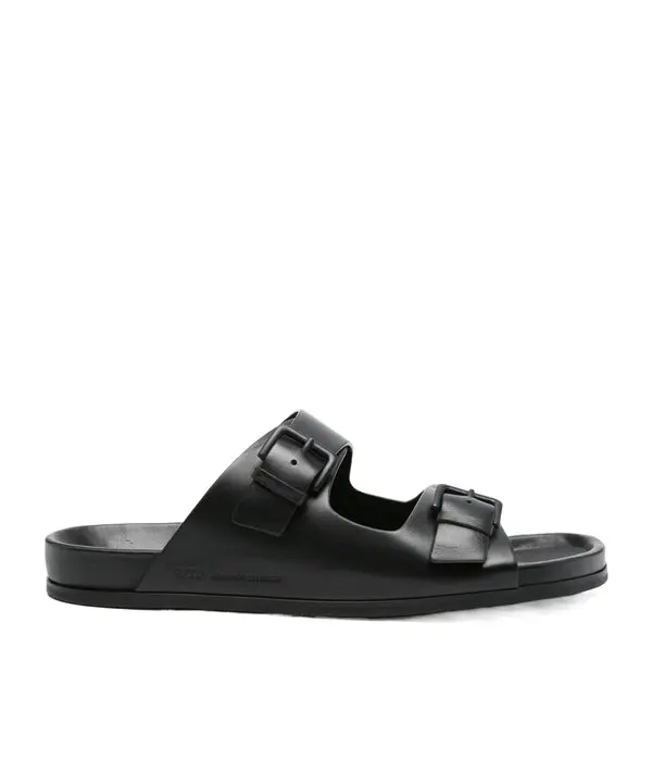AMI Paris Buckle Strap Sliders
