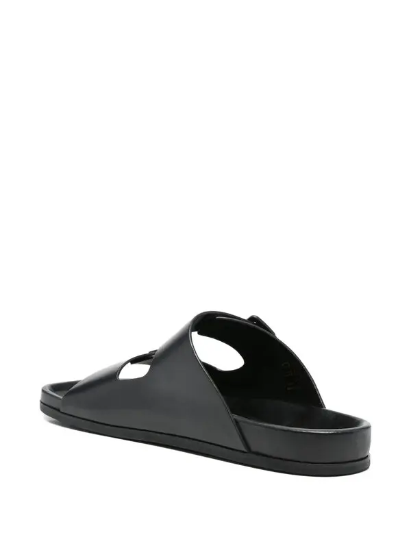 AMI Paris Buckle Strap Sliders