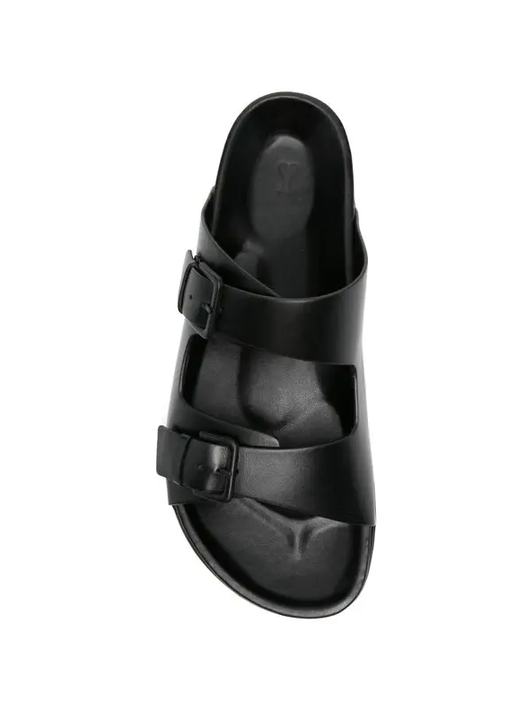 AMI Paris Buckle Strap Sliders
