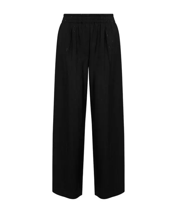 Brunello Cucinelli Wide-leg Sequin Embellished Trousers