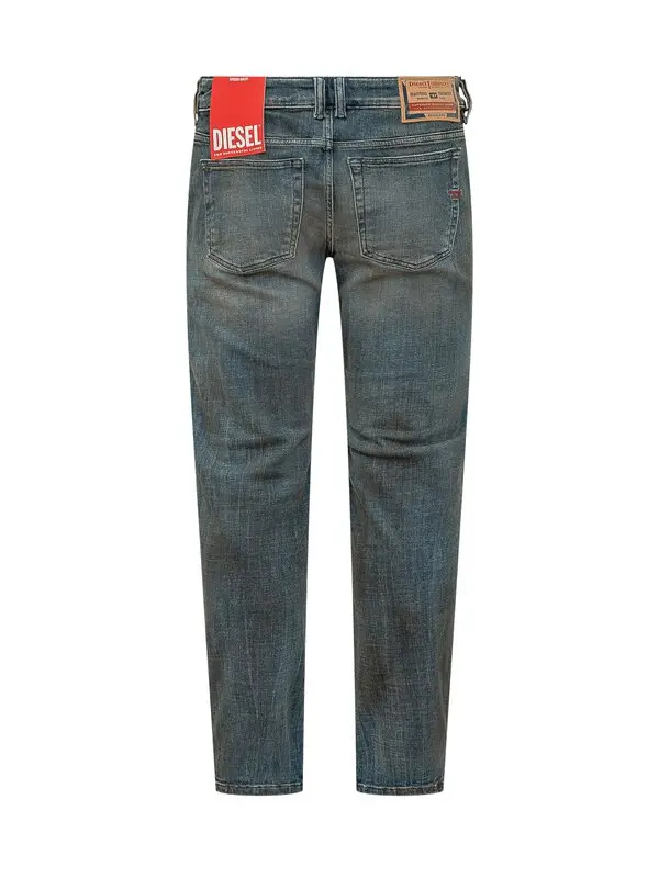DIESEL® Straight Leg Distressed Jeans