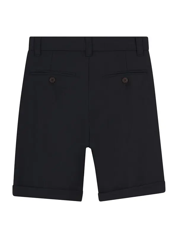 Givenchy Pleated Cuffed Shorts - Blue